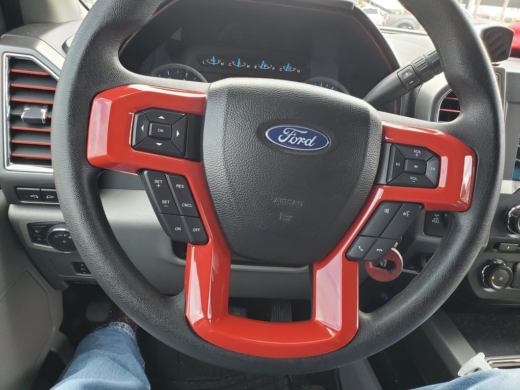 Red ford steering wheel cover store